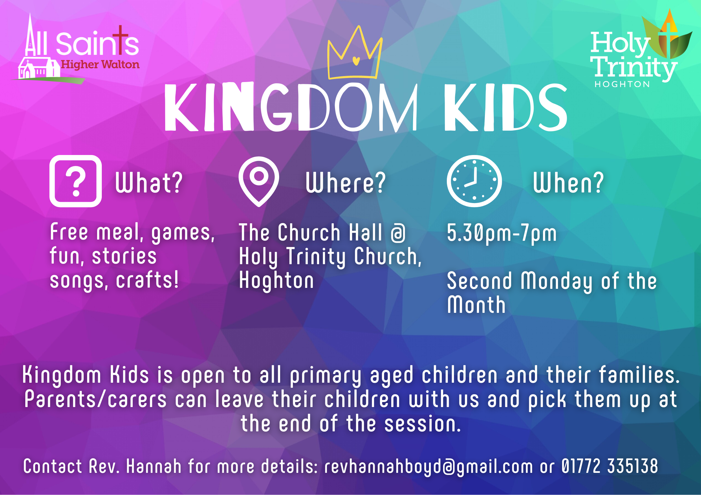All Saints Higher Walton : Kingdom Kids